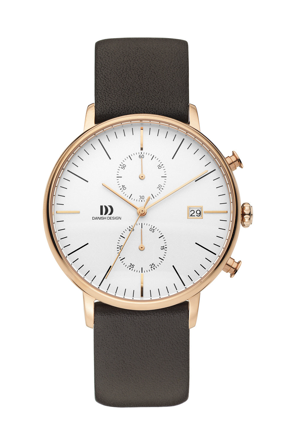 Reloj Danish Design de Acero con Manija de cuero – Khbeis